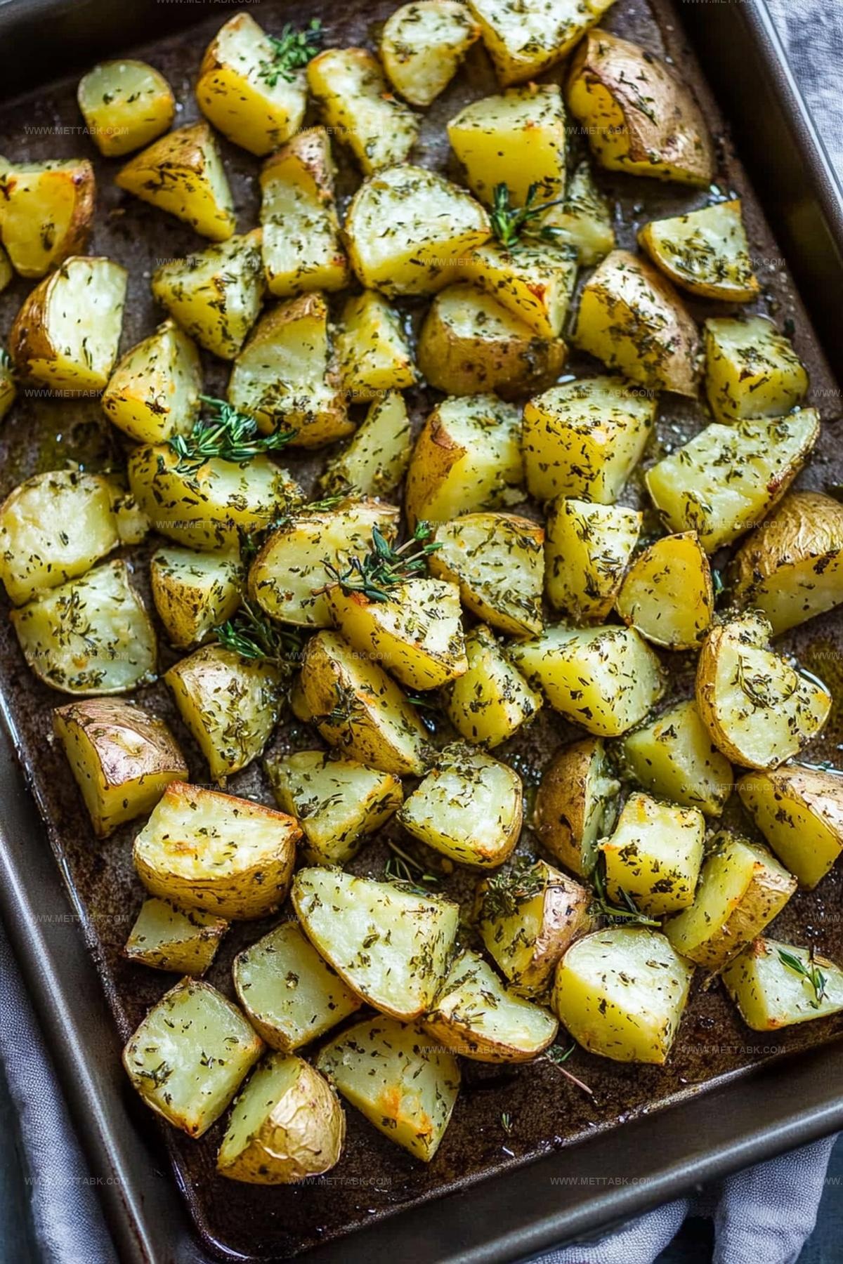 Zesty Herb Oven Roasted Potatoes Recipe: A Crispy Delight - Make, Take ...