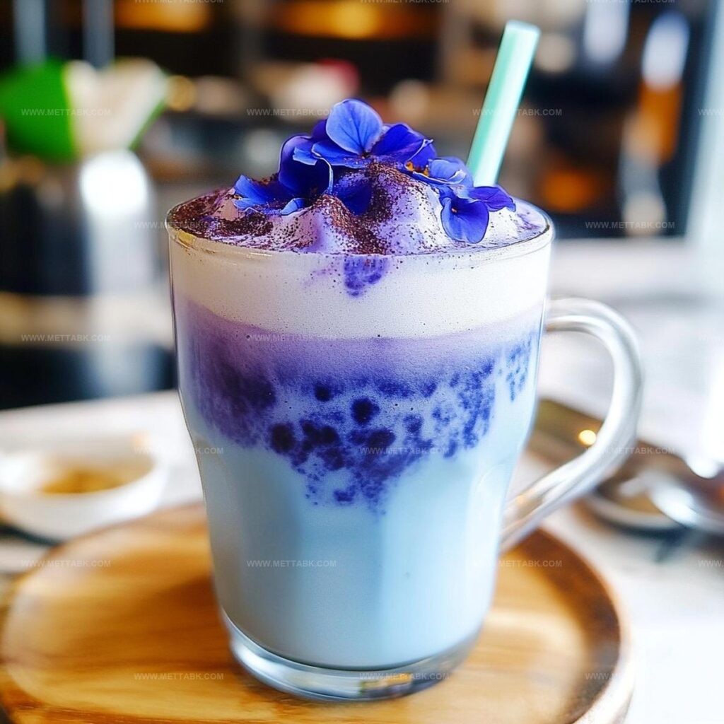 Dreamy Blue Iced Butterfly Pea Flower Tea Latte Recipe - Make, Take, Bake