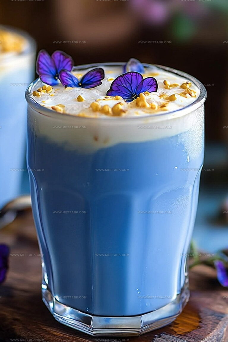 Dreamy Blue Iced Butterfly Pea Flower Tea Latte Recipe - Make, Take, Bake